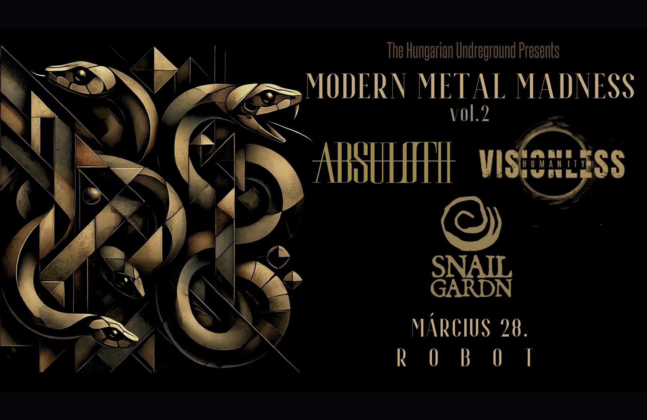 Tixa // MODERN METAL MADNESS VOL.3: SnailGardN x Absuloth x Visionless Humanity // ROBOT